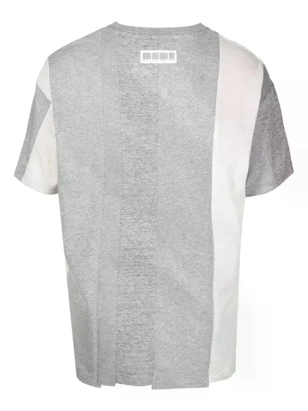 MOSTLY HEARD RARELY SEEN Spliced Logo-print Cotton T-shirt - Grey