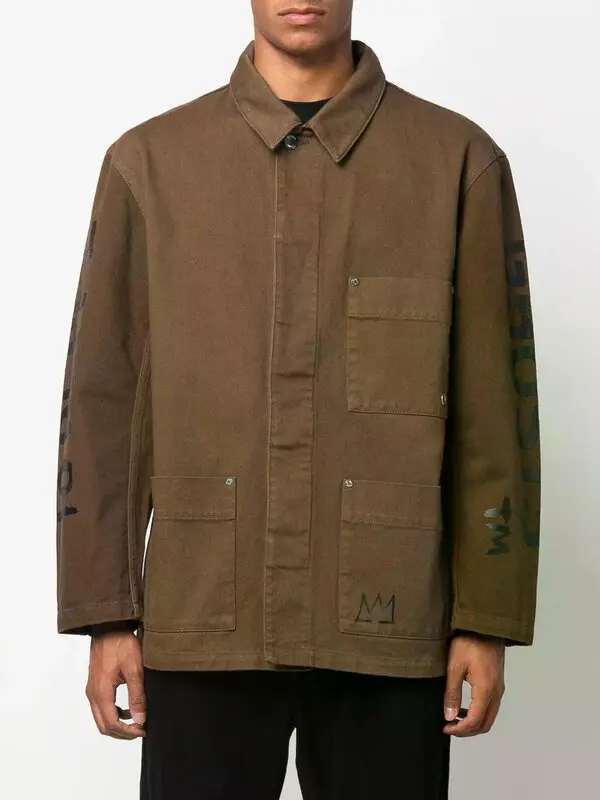 Études Studio Graphic-print Denim Jacket