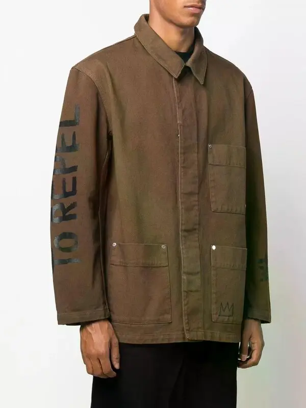 Études Studio Graphic-print Denim Jacket