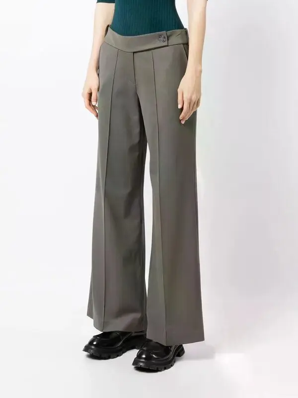 0711 TBILISI Seamed Wide-leg Trousers