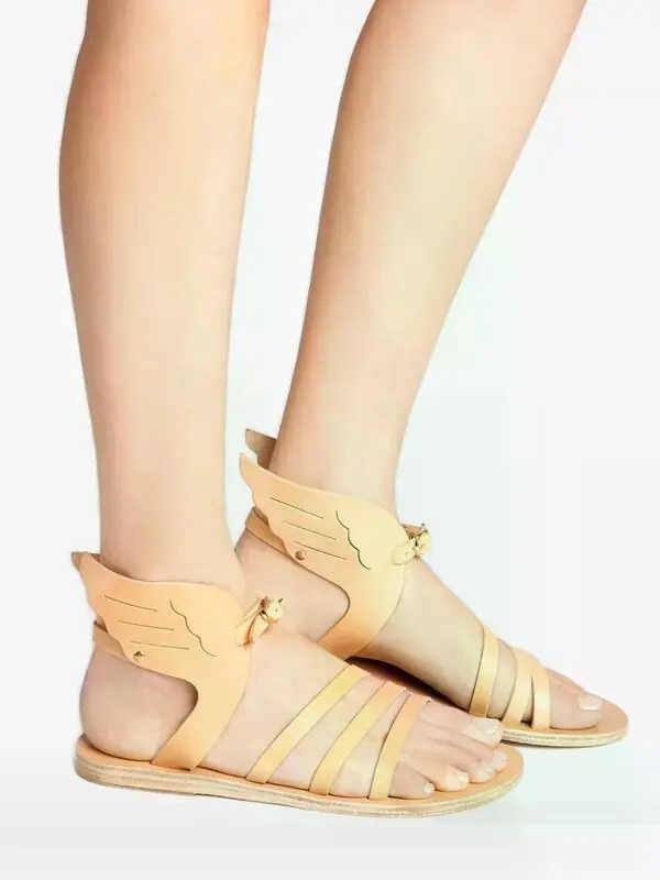 ANCIENT GREEK SANDALS Ikaria Sandals In Beige Leather - Neutrals