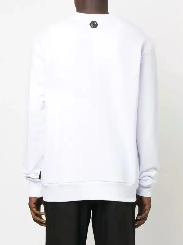 Philipp Plein Skull Logo-print Crew-neck Sweatshirt