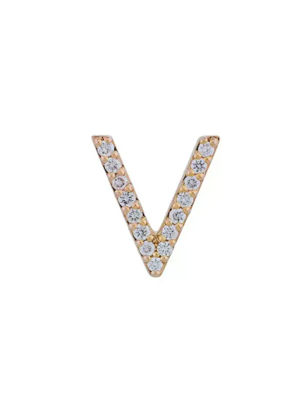 ALINKA 18kt Gold Id Diamond Stud Earring - Metallic