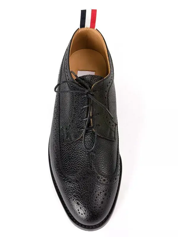 Thom Browne Grain-textured Leather Oxfords