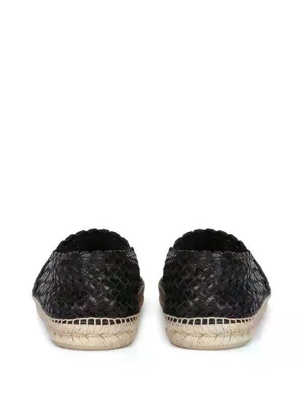 Dolce & Gabbana Woven Leather Espadrilles