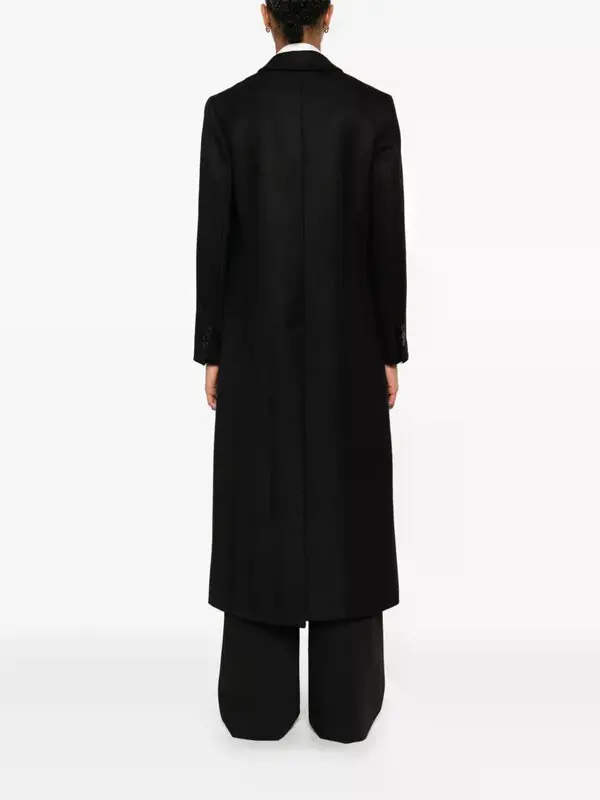 BLANCA VITA Herringbone Pattern Wool Blend Coat