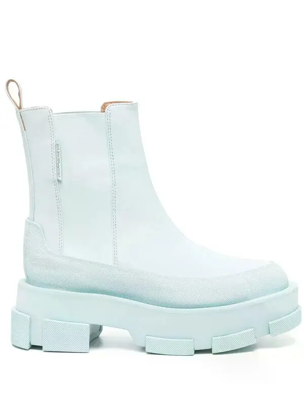 Both Slip-on Chelsea Boots With Chunky Rubber Sole - Blue