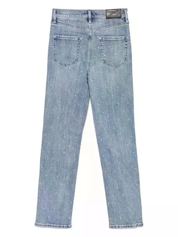 Dkny Slim Fit Jeans With Crystal Embellishment