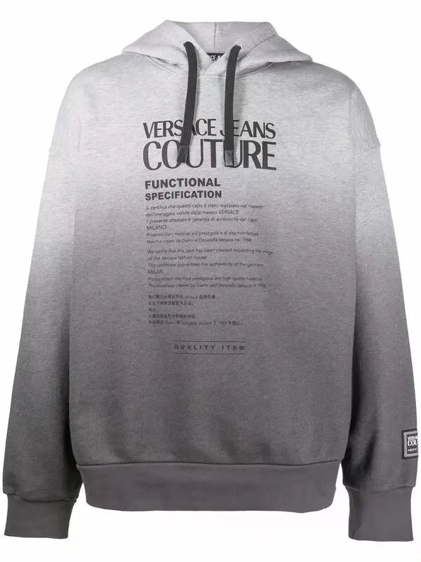 Versace Logo-print Gradient Hoodie