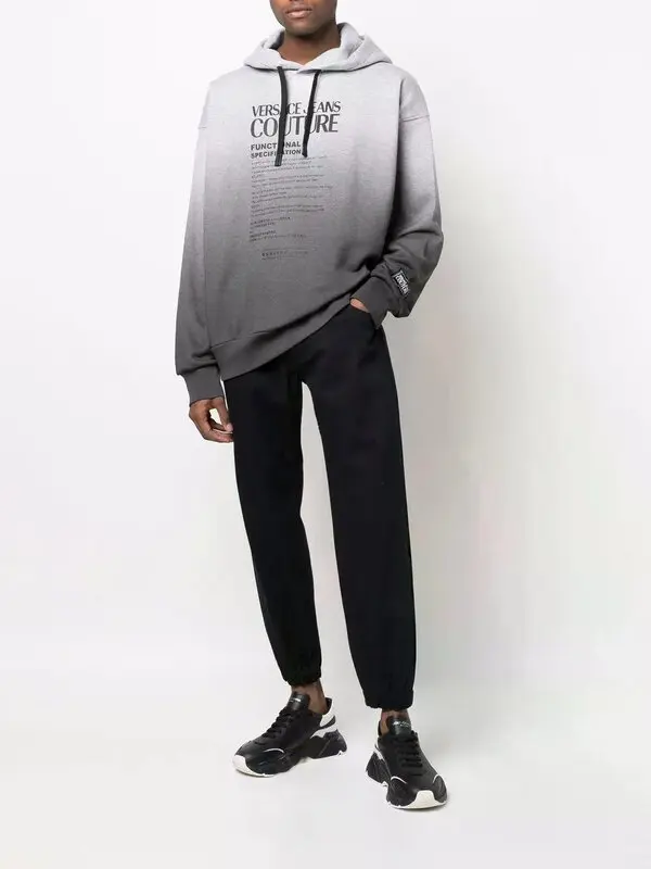 Versace Logo-print Gradient Hoodie