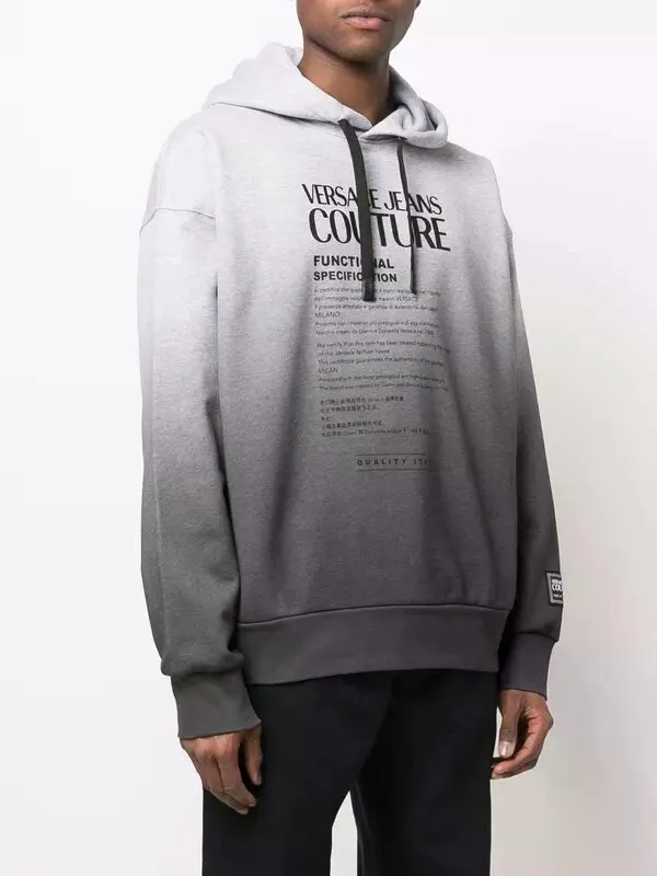 Versace Logo-print Gradient Hoodie