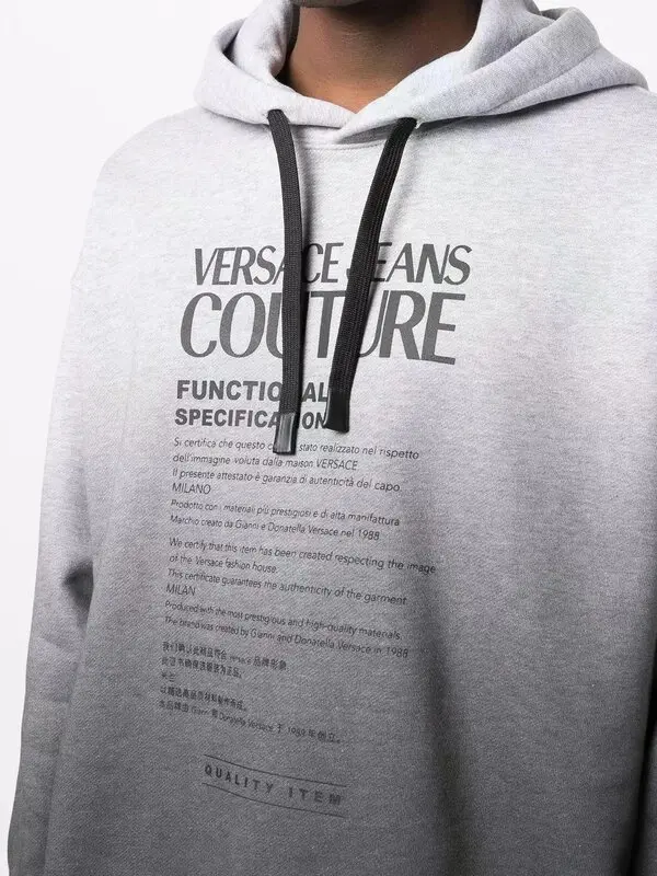 Versace Logo-print Gradient Hoodie
