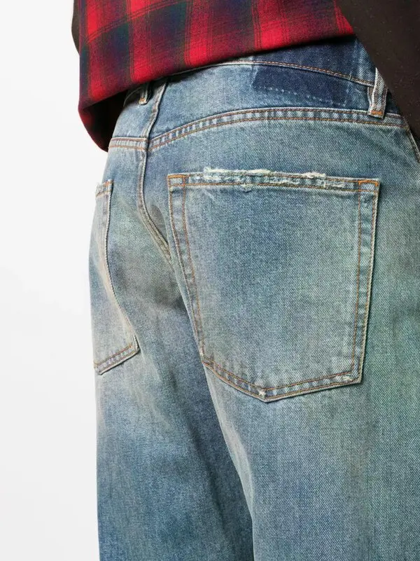 MAISON MARGIELA Distressed Straight-leg Jeans