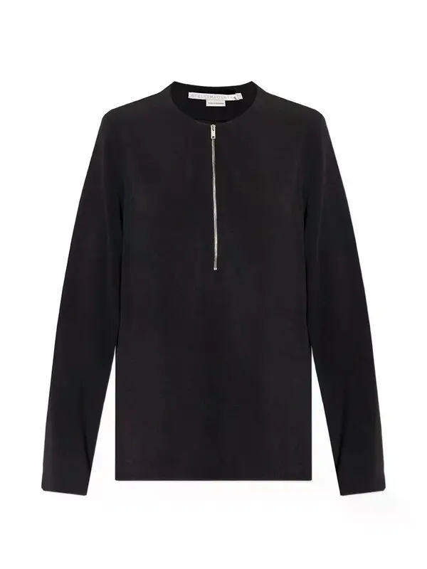 Stella McCartney Arlesa Top With Front Zip - Black