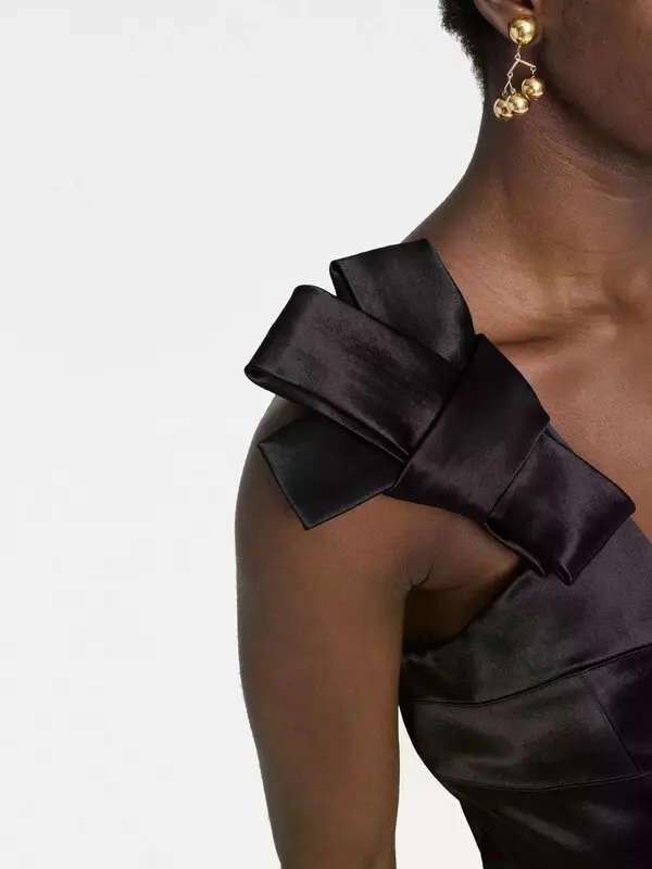 JIL SANDER Bow Detail Midi Dress