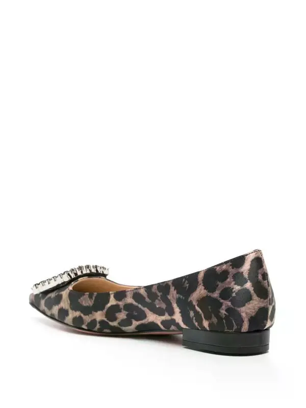Roberto Festa Amaia Leopard-print Ballerina Shoes - Brown