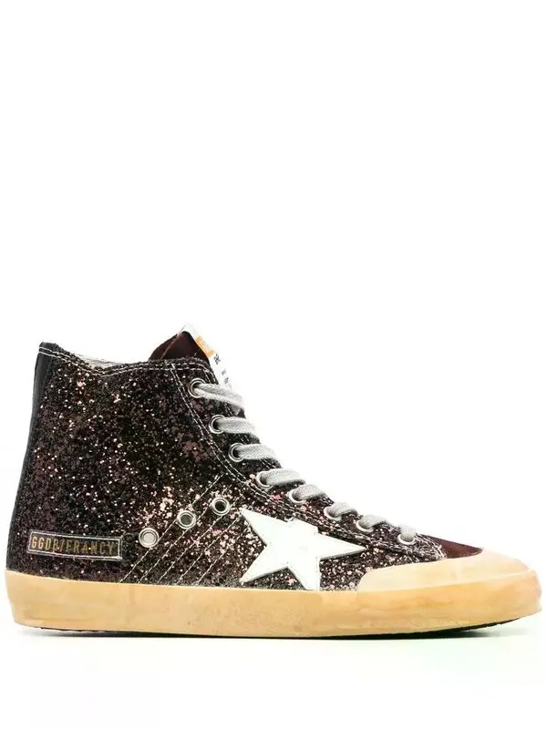 GOLDEN GOOSE Francy High-top Sneakers - Brown