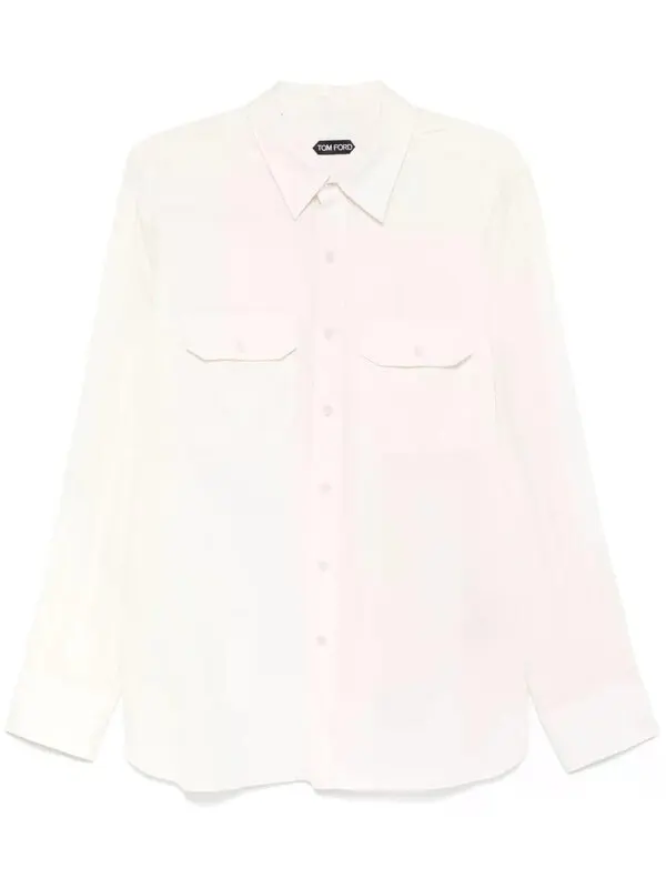 TOM FORD Twill Shirt - Neutrals