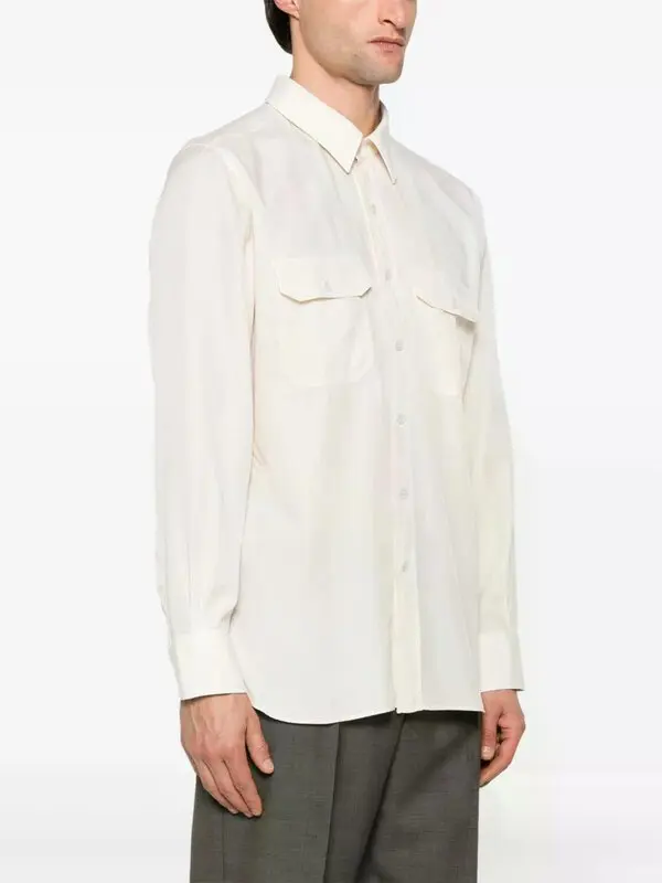 TOM FORD Twill Shirt - Neutrals