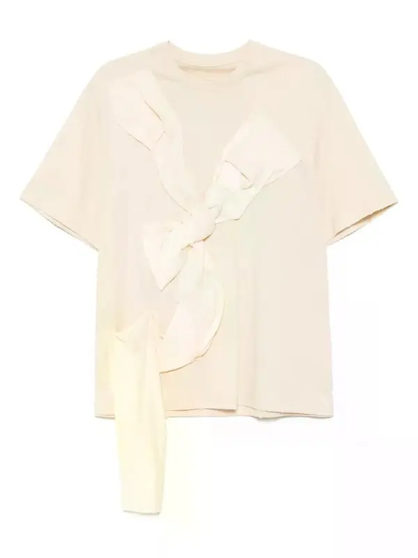 JNBY Bow Detail T-shirt - Neutrals