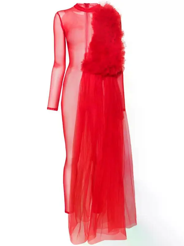 Alchemy Fashions X Lia Aram Tulle Jumpsuit - Red