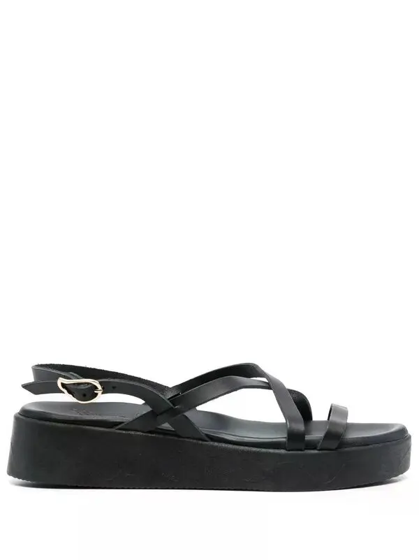 ANCIENT GREEK SANDALS Silia Slingback Sandals - Black