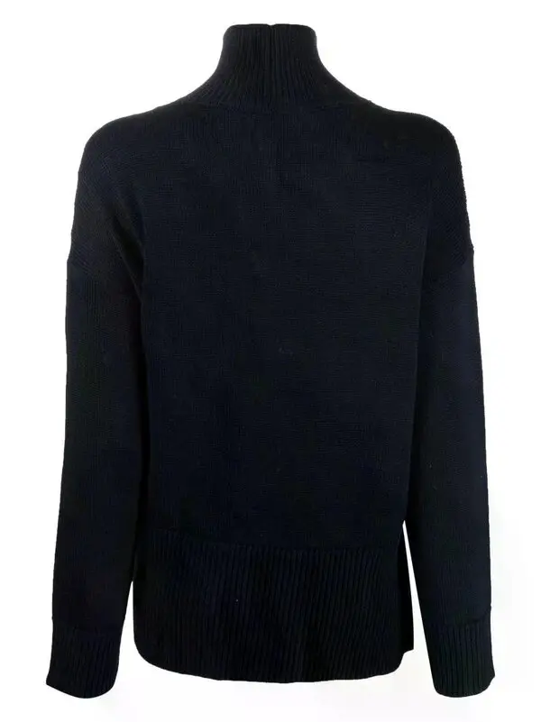 DONDUP Roll-neck Knitted Jumper - Blue