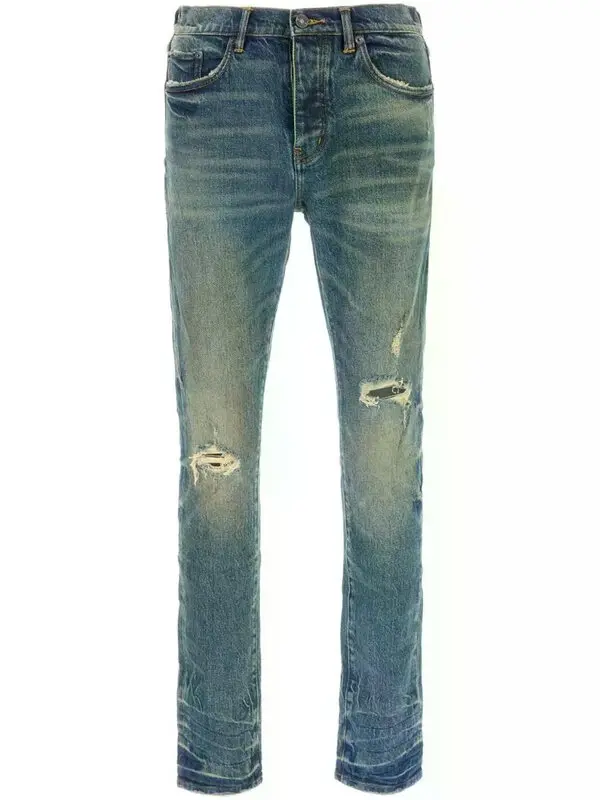 PURPLE BRAND Ripped Detailing Jeans
