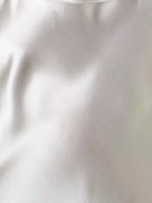 Voz Silver-tone Silk Liquid Slip Dress