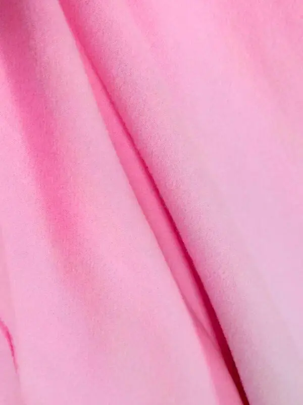 Acne Studios Logo-tag Frayed-edge Scarf - Pink