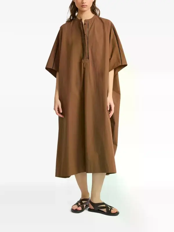 YVES SALOMON Poplin Kaftan Dress