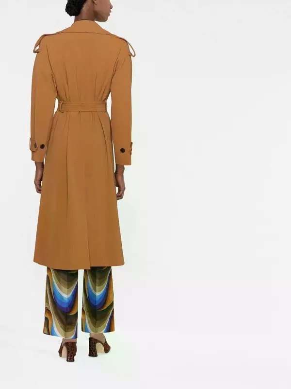 BLANCA VITA Double-breasted Belted Coat