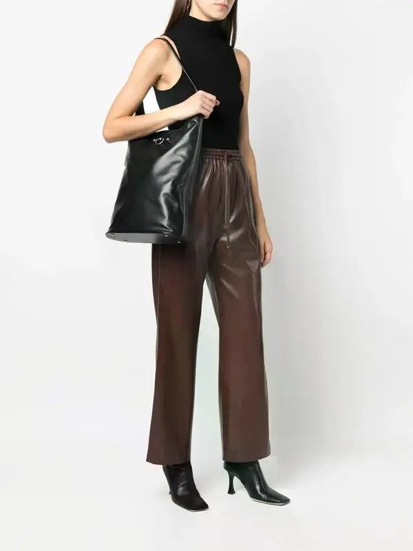 DURAZZI MILANO D-ring Leather Tote Bag