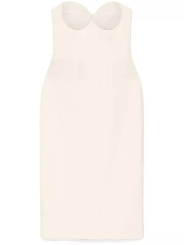 Giuseppe Di Morabito Strapless Midi Dress - Neutrals