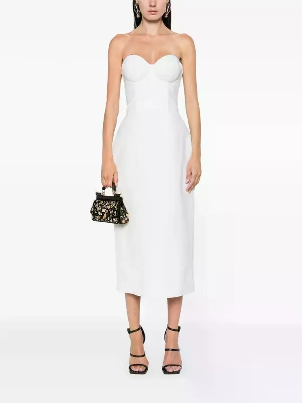 Giuseppe Di Morabito Strapless Midi Dress
