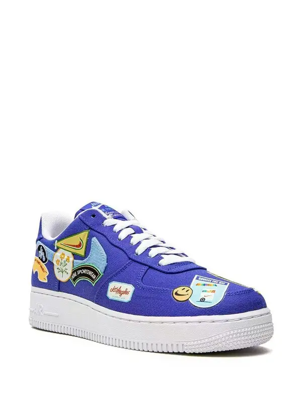 Nike Force 1 Low '07 Prm Los Angeles Patched Up Sneakers - Blue