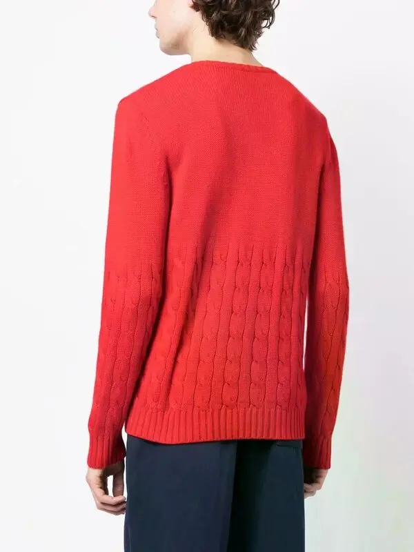 PORTS V Crew Neck Cable Knit Jumper