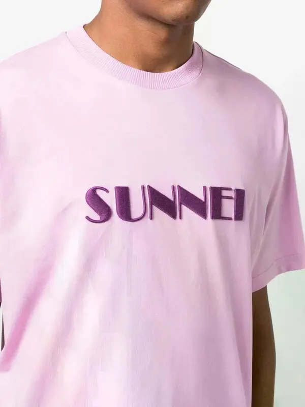 Sunnei Embroidered-logo Cotton T-shirt