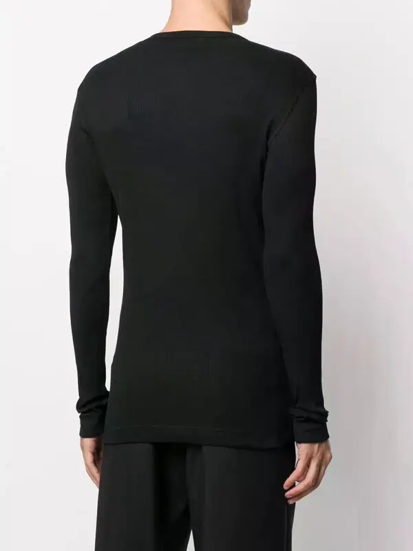 Dolce & Gabbana Fine-rib Cotton T-shirt - Black