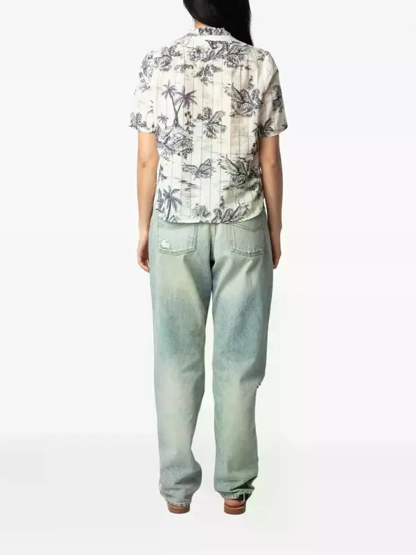 Zadig&Voltaire Topher Graphic Print Shirt