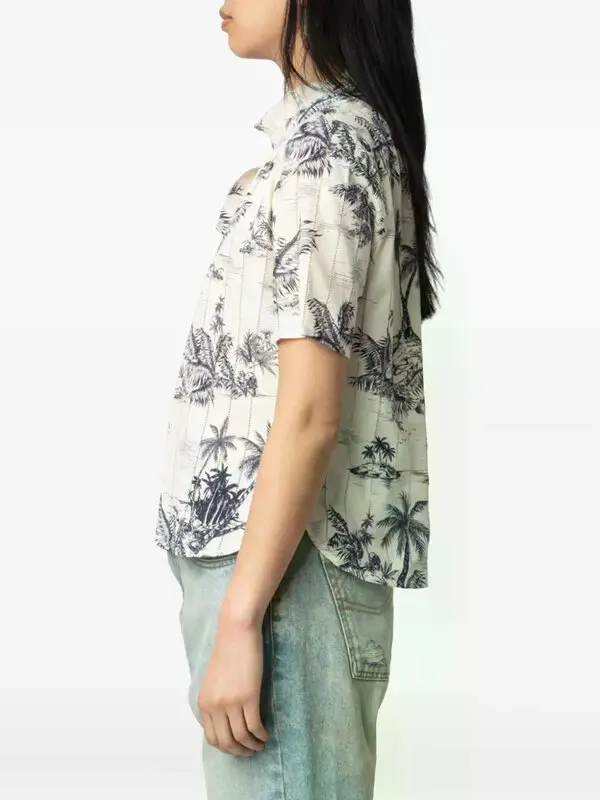 Zadig&Voltaire Topher Graphic Print Shirt
