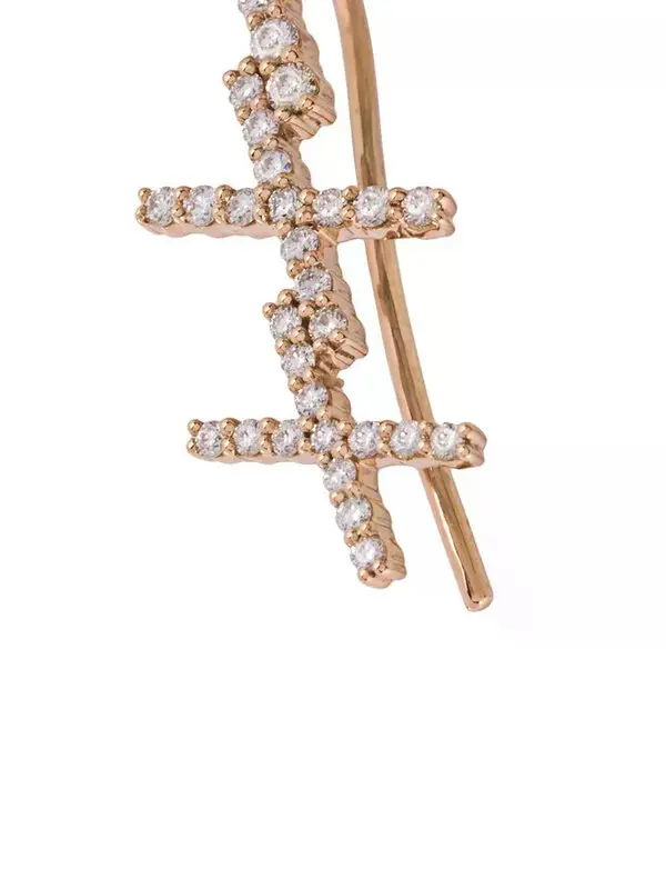 ALINKA 18kt Rose Gold Katia Diamond Left Ear Cuff - Metallic