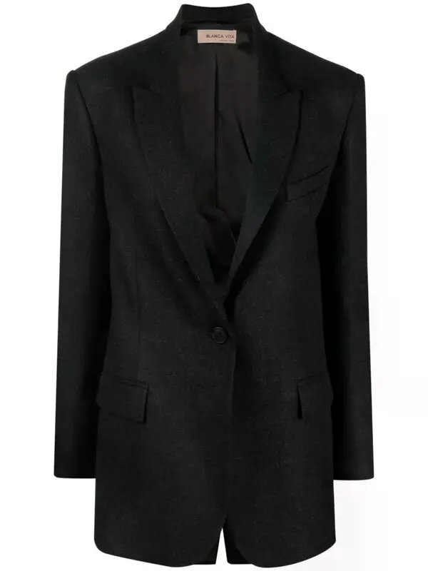 BLANCA VITA Gasteria Wool Blend Single-breasted Blazer