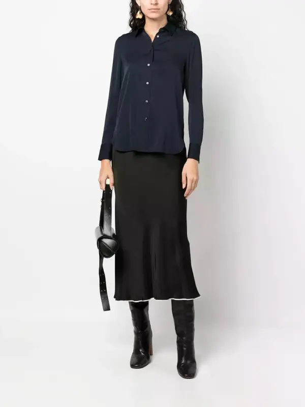 Vince Silk Classic Collar Shirt