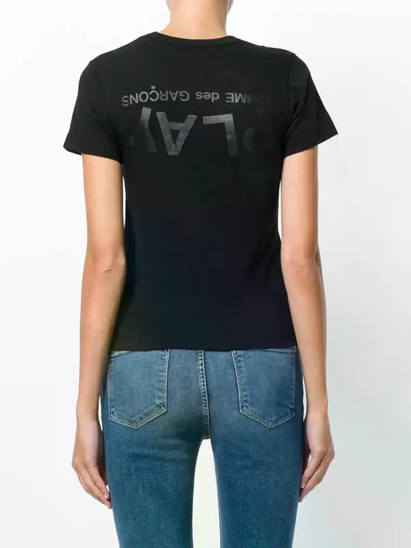 Play Comme Des Garcon Printed Cotton T-shirt