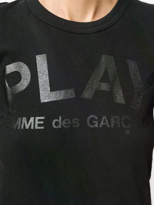 Play Comme Des Garcon Printed Cotton T-shirt