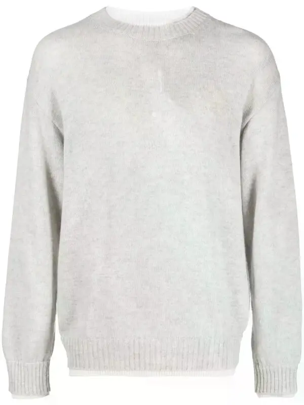 MSGM Long-sleeved Knitted Sweatshirt
