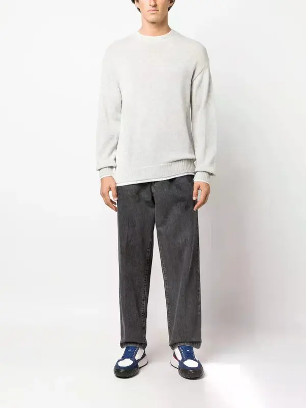 MSGM Long-sleeved Knitted Sweatshirt