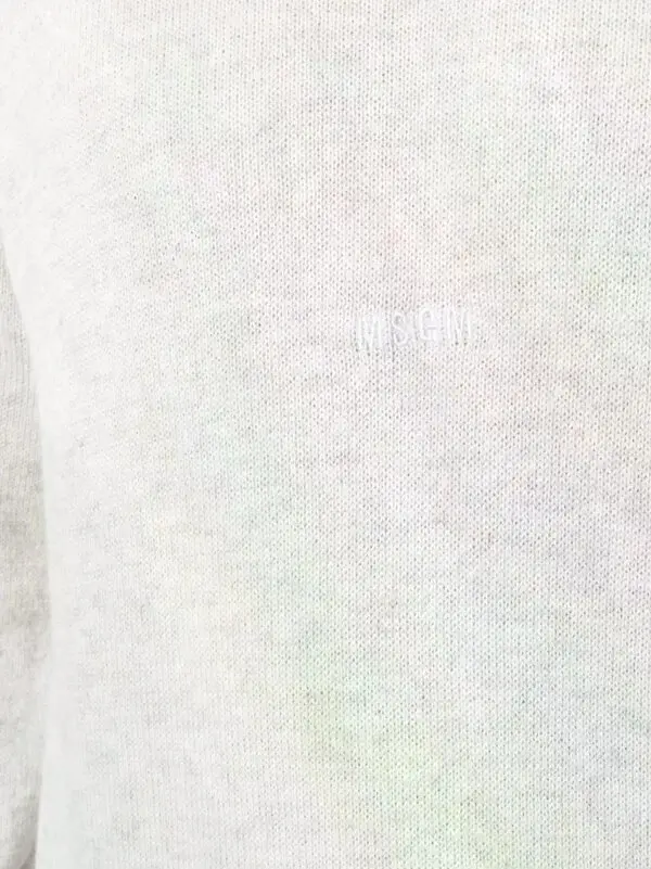 MSGM Long-sleeved Knitted Sweatshirt