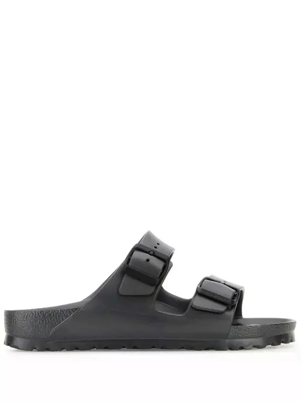 BIRKENSTOCK Arizona Double-strap Slides - Grey